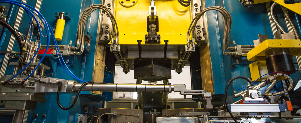 Praber forging presses, screw presses, control panels.